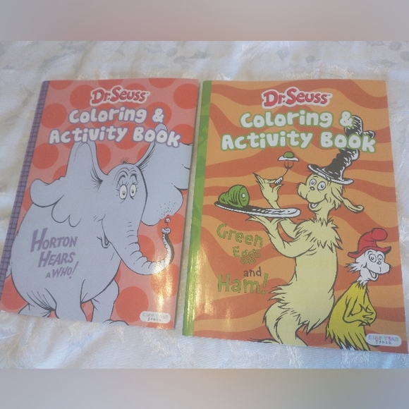 Dr. Seuss | Other | Brand New 220 Set Of 2 Dr Suess Coloring And ...